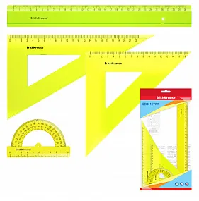 Хичээлийн хэрэгсэл :: Шугам :: Сет шугам EK49572 Plastic large geometry set